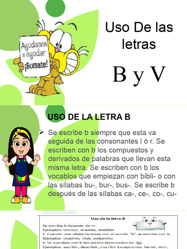 Letra V y B | PDF