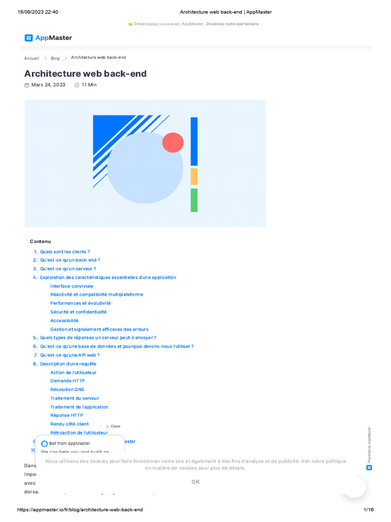 Guide Complet: Architecture Web Back-End | PDF | Transfert d'État ...