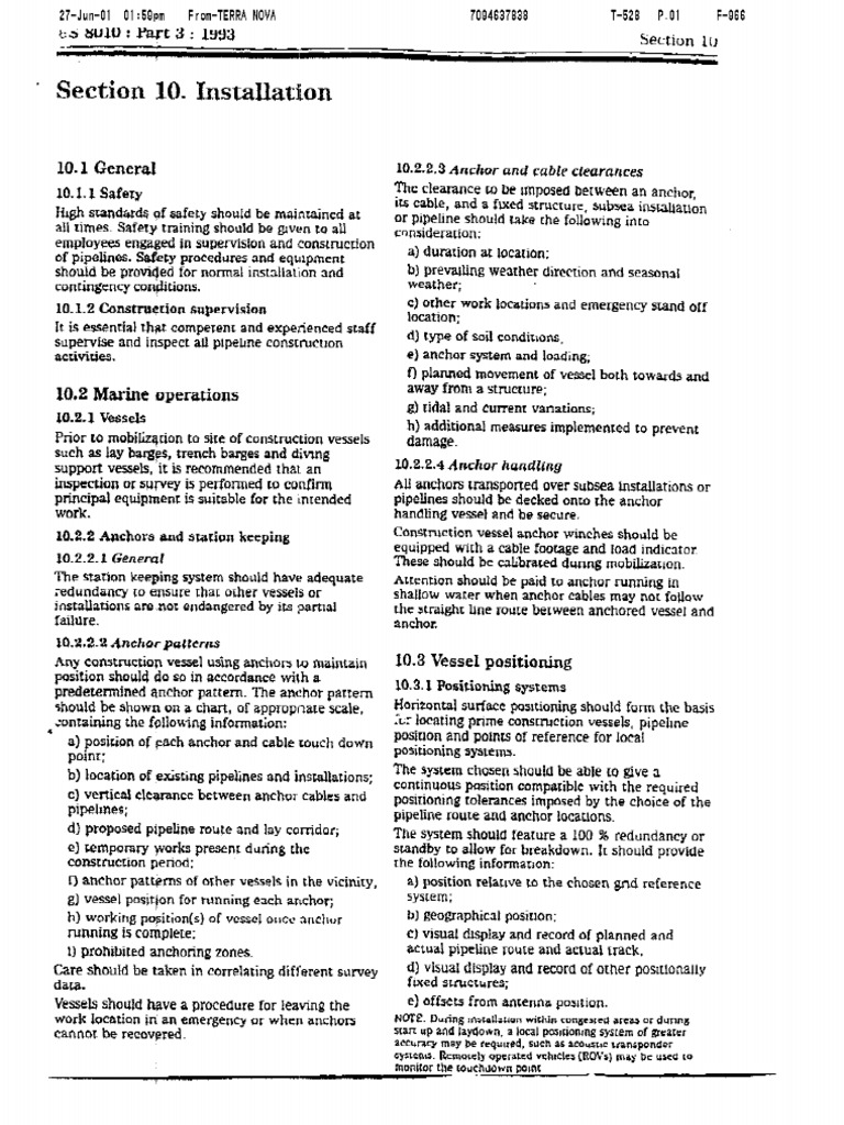 British Pipeline Standard PDF