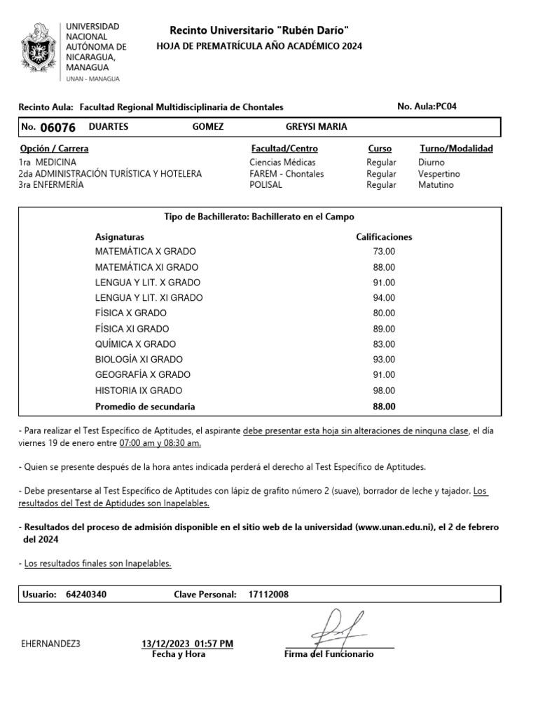 Reporte Revision de Documento | PDF