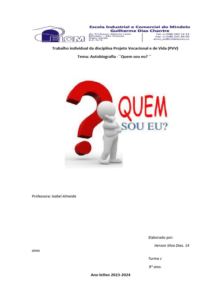 PVV Trabalho Individual | PDF
