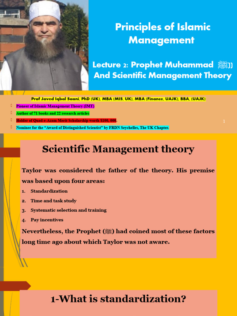 1 A Scientific Management Theory 1 | PDF