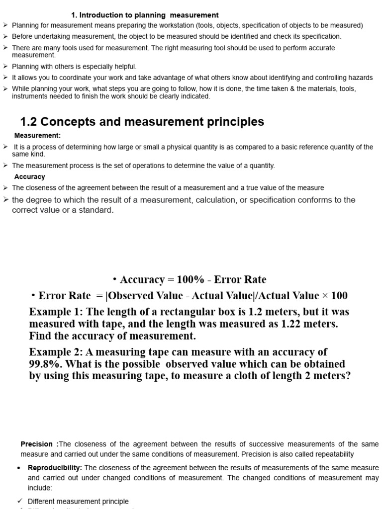 1.2 Concepts and Measurement Principles: 1. Introduction To Planning ...