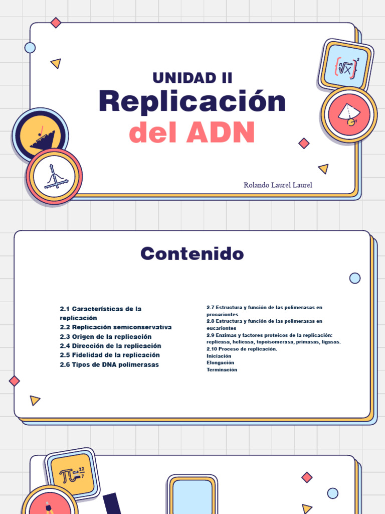 Replicación: Del ADN | PDF | Replicación De Adn | Adn