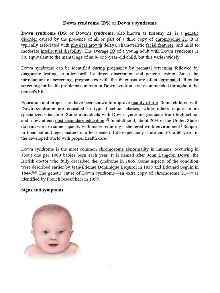 Dawn, Patau and Turner Syndrome | PDF | Down Syndrome | Genetics