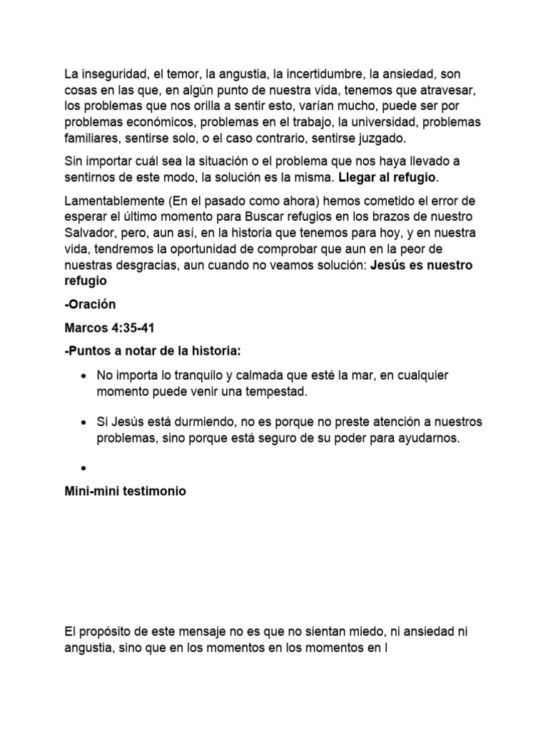 Jesús Es Mi Refugio | PDF