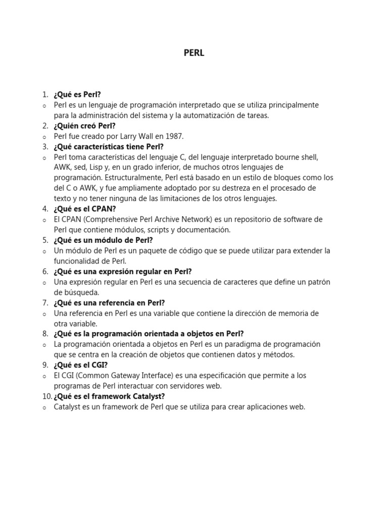 PERL | PDF PERL | PDF