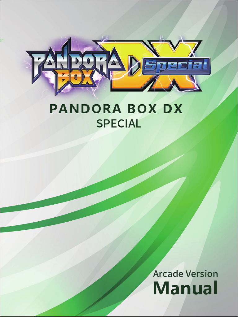 Manual - Pandora DX Special Arcade | PDF | Computer Monitor | Video Game Consoles