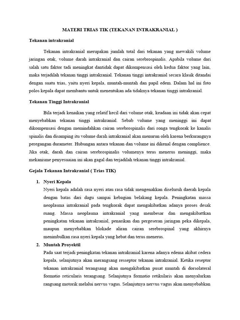 Materi Trias Tik | PDF