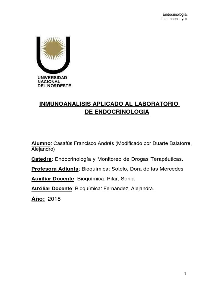 Inmunoensayos en Endocrinología: Guía Completa | PDF | Anticuerpo ...