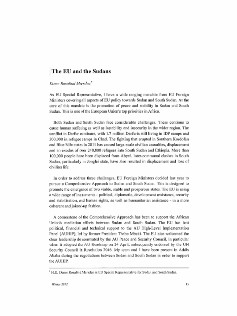 Dame Rosalind Marsden | PDF