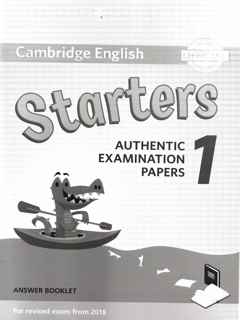 Starters Answer Booklet 1 | PDF