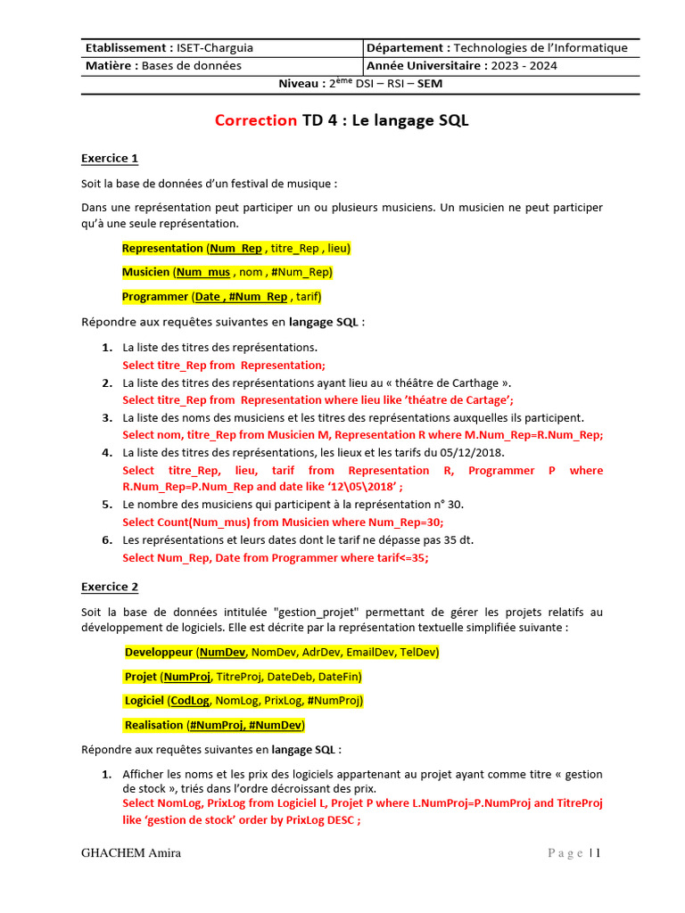 Correction TD 4 2023 | PDF