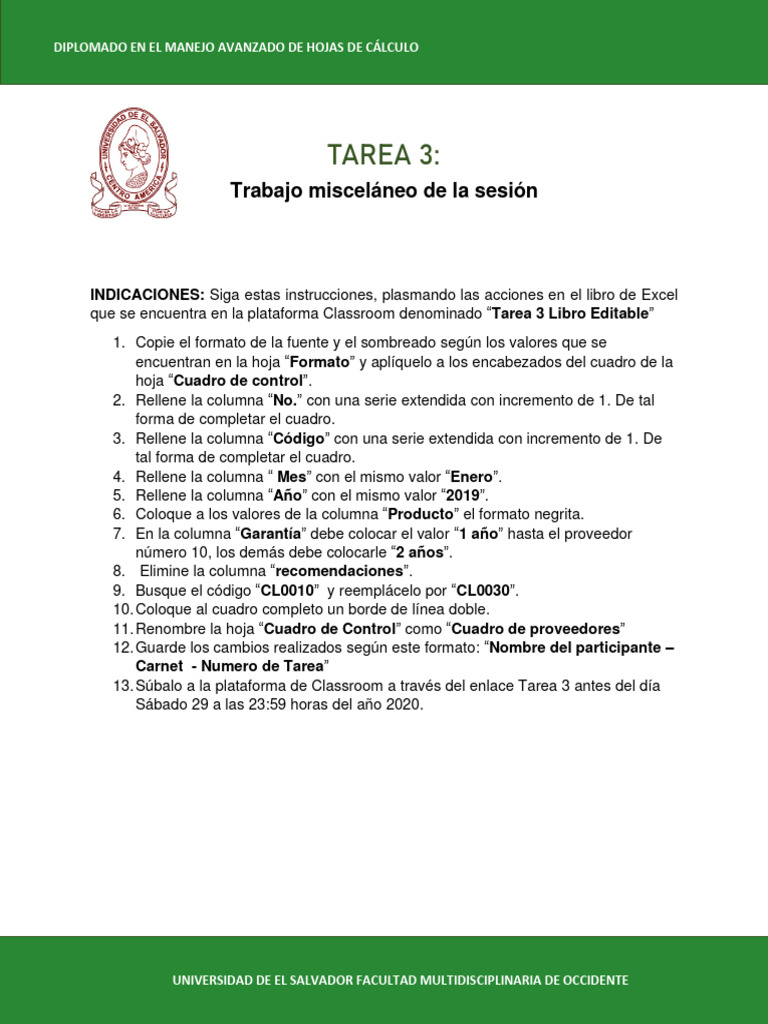 Documento Tarea 3 | PDF | Informática