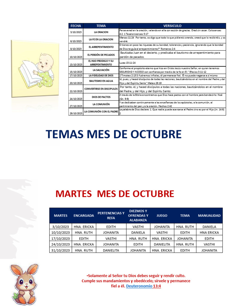 Mes de Octubre | PDF