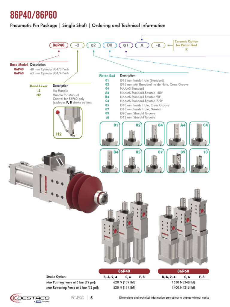Destaco Catalog | PDF | Piston | Screw