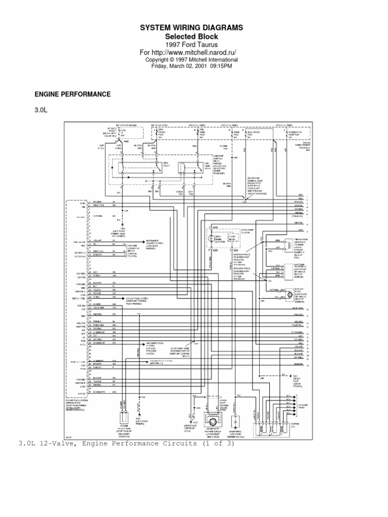 Engine Performance 97 Ford Taurus | PDF