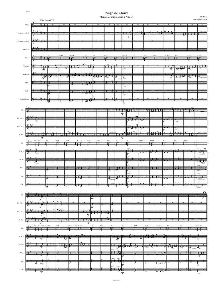 Pingo de Chuva - Score | PDF