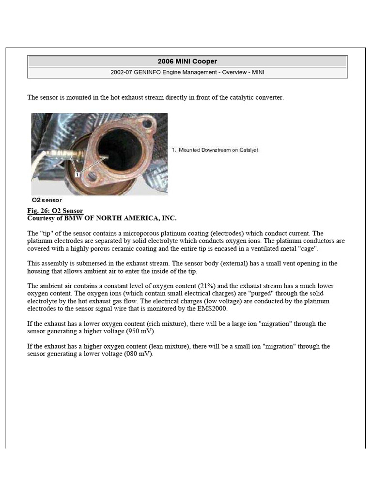 Mini Engine Management Overview | PDF