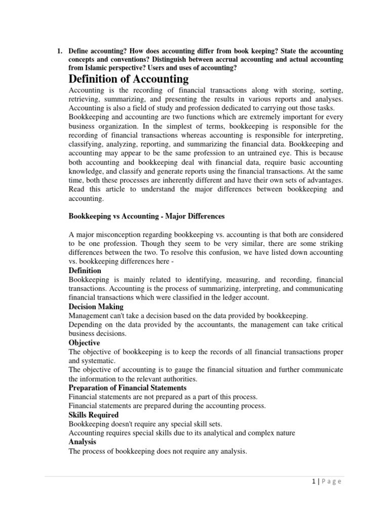 Accounting Note | PDF | Depreciation | Debits And Credits