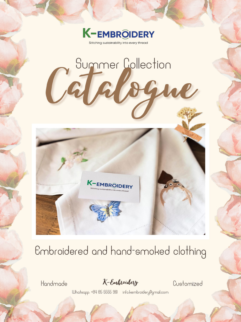 K-Embroidery Summer Collection | PDF | Embroidery | Dress