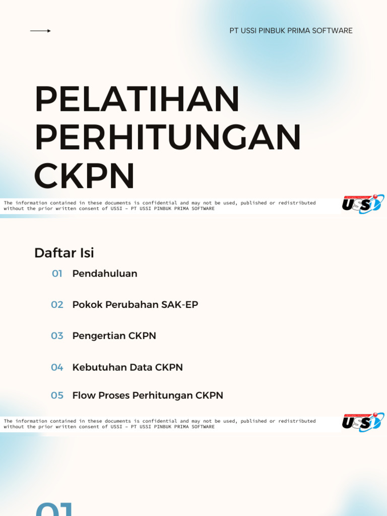 Pelatihan Perhitungan CKPN | PDF