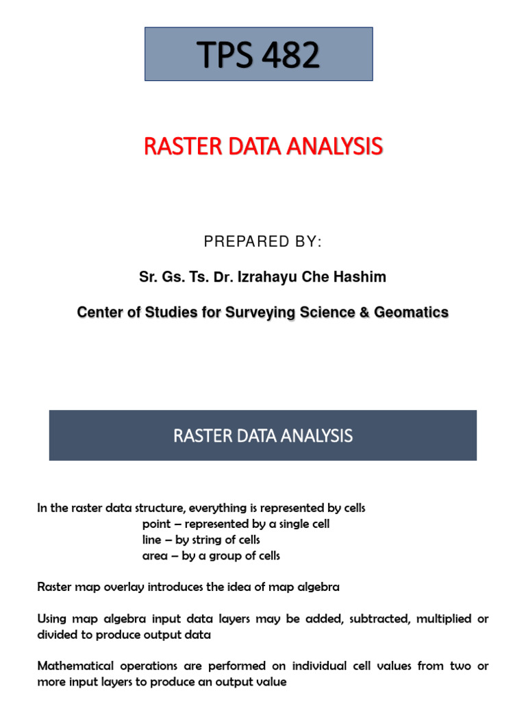 Topic 3 - Raster Data Analysis 1 | PDF | Function (Mathematics ...