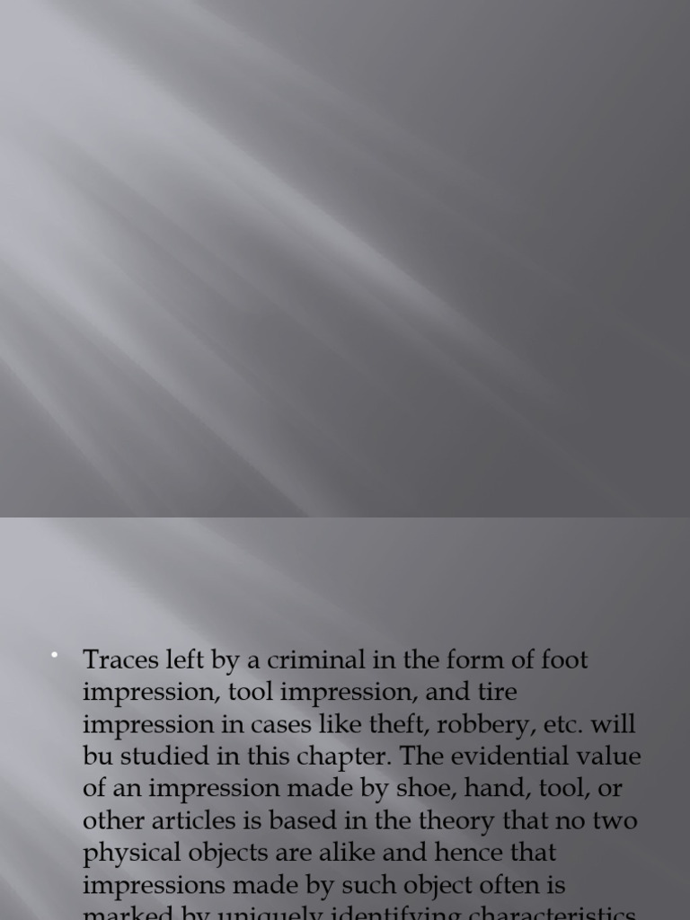 Tool Impressions in Forensic Analysis | PDF | Tools | Reproduction