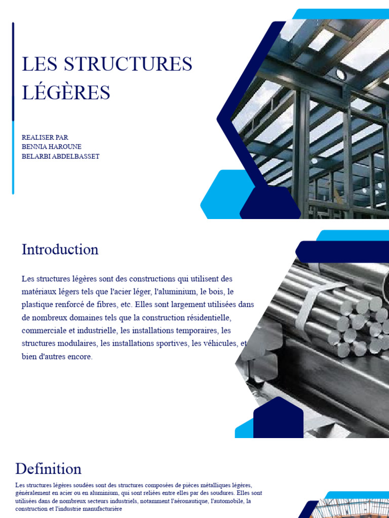 Les Structures Légères | PDF | Construction | Soudage