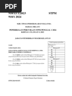 Bahasa Melayu Sem 2 (9102) - STPM 2023 (Skema) | PDF