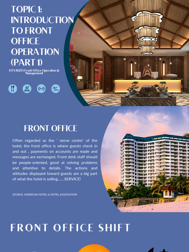 Dta30253 Topic 1 Introduction To Front Office Operation | PDF | Meal ...