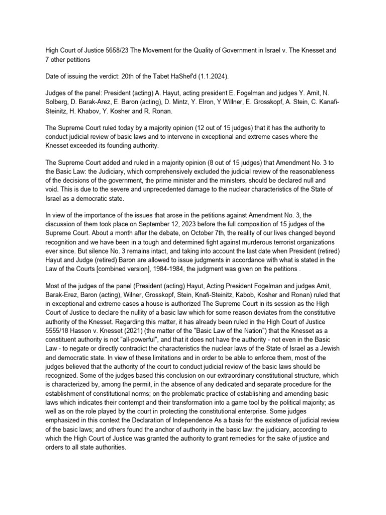 Summary | PDF | Supreme Court Of The United States | Judge