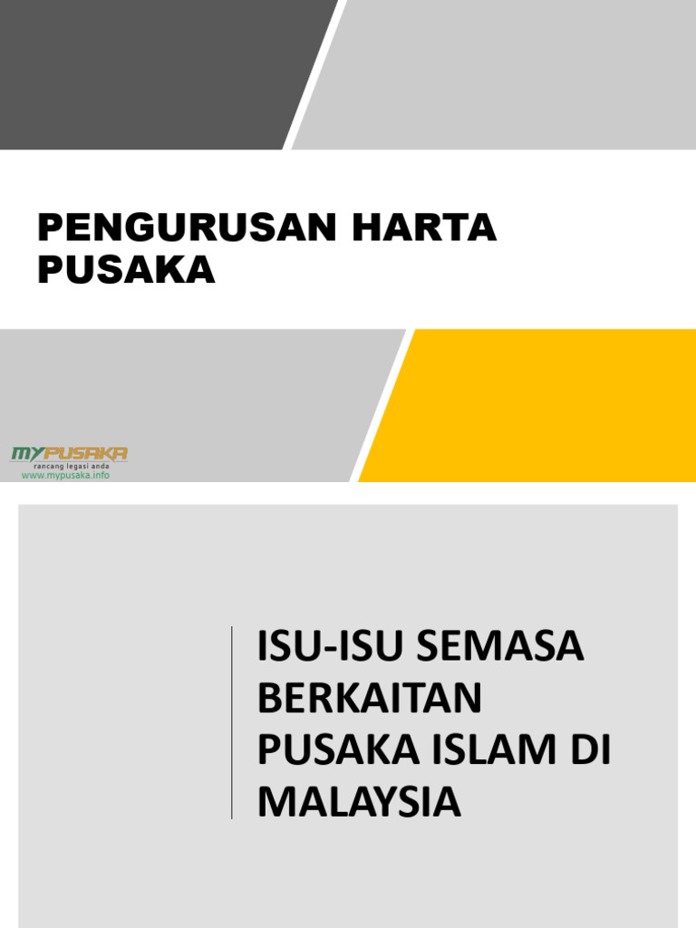 Isu-Isu Semasa Berkaitan Pusaka | PDF | Politik | Ilmu Sosial