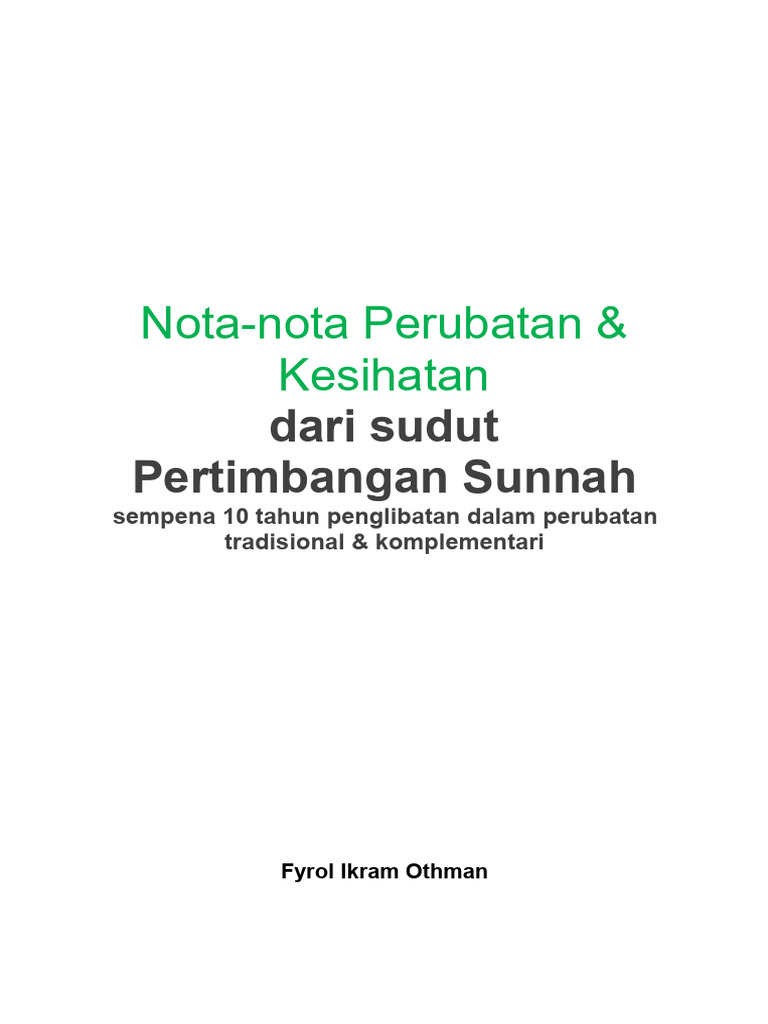 Full Nota-Nota Perubatan | PDF