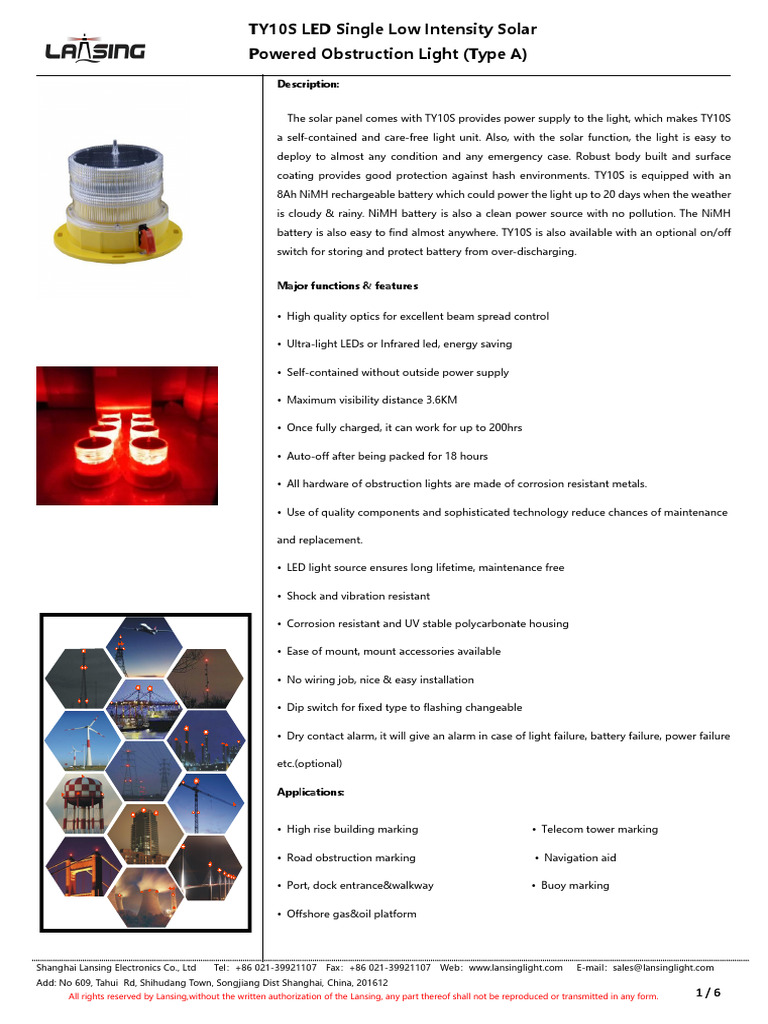 Data Sheet Đèn Báo Không | PDF | Light Emitting Diode | Rechargeable ...