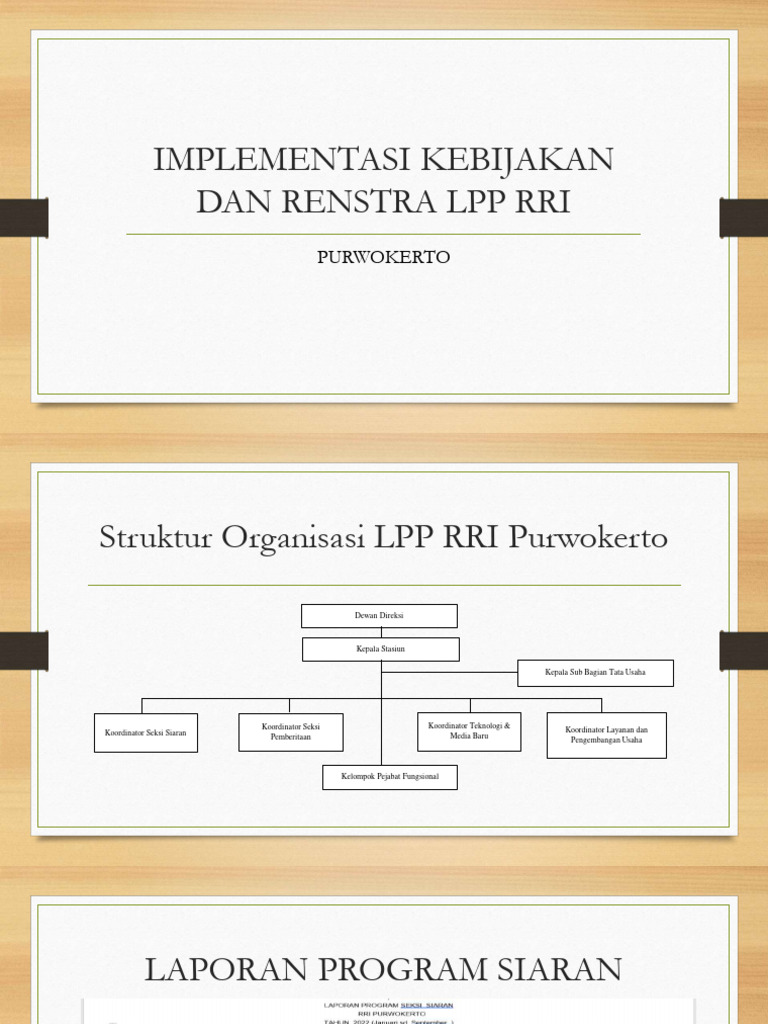 Struktur & Jangkauan RRI Purwokerto | PDF | Bisnis