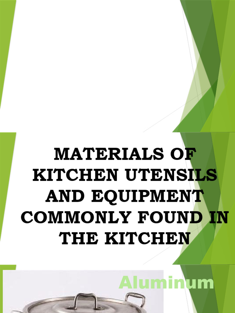 Materials Used in Kitchen | PDF