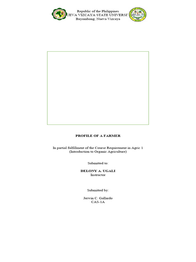 Profile of Farmer Interview Format | PDF