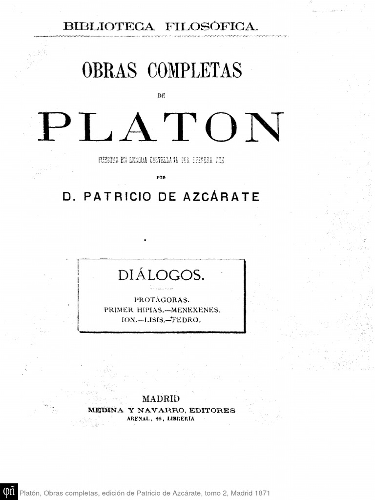 Platón Su Protágoras | PDF | Platón | Virtud
