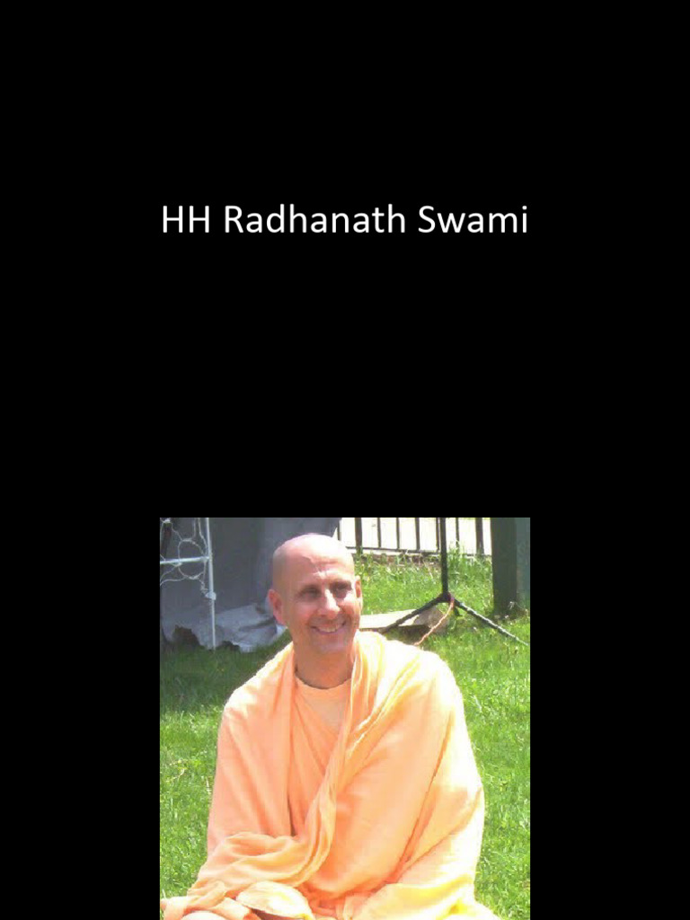 HH Radhanath Swami | PDF