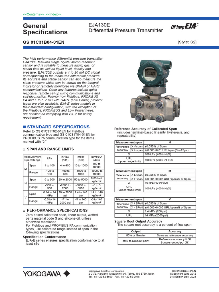 12.13. EJA130E Series | PDF | Computers