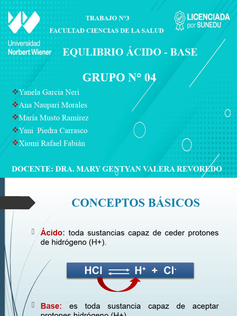 Equilibrio Ácido - Base | PDF