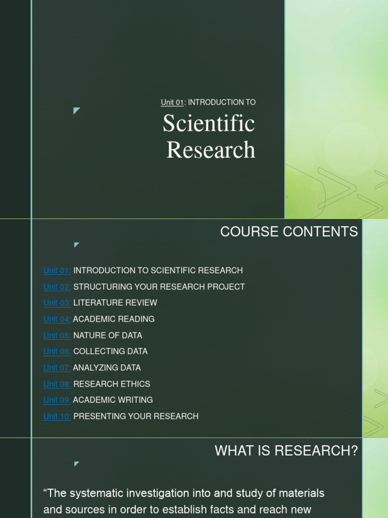 Scientific Research 01 Merged | PDF | Scientific Method | Rationalism