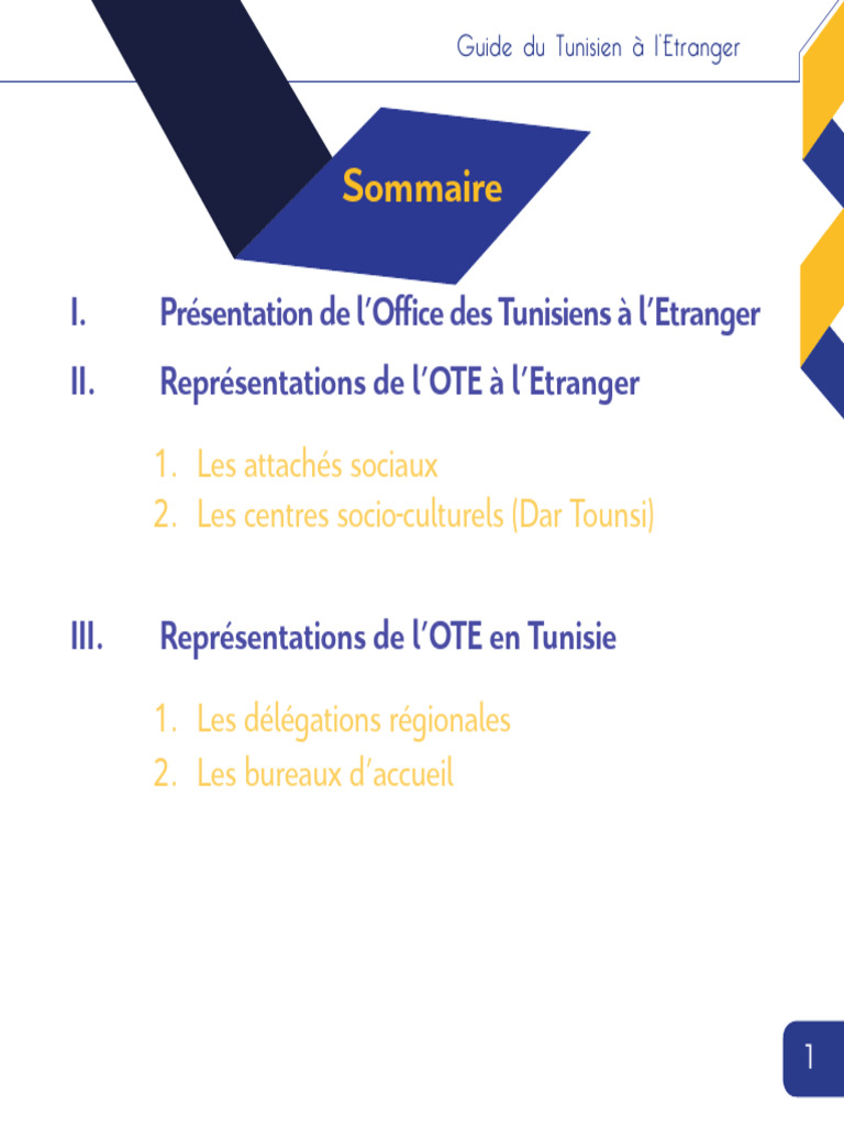 Guide du Tunisien à l'Étranger | PDF | Tunisie