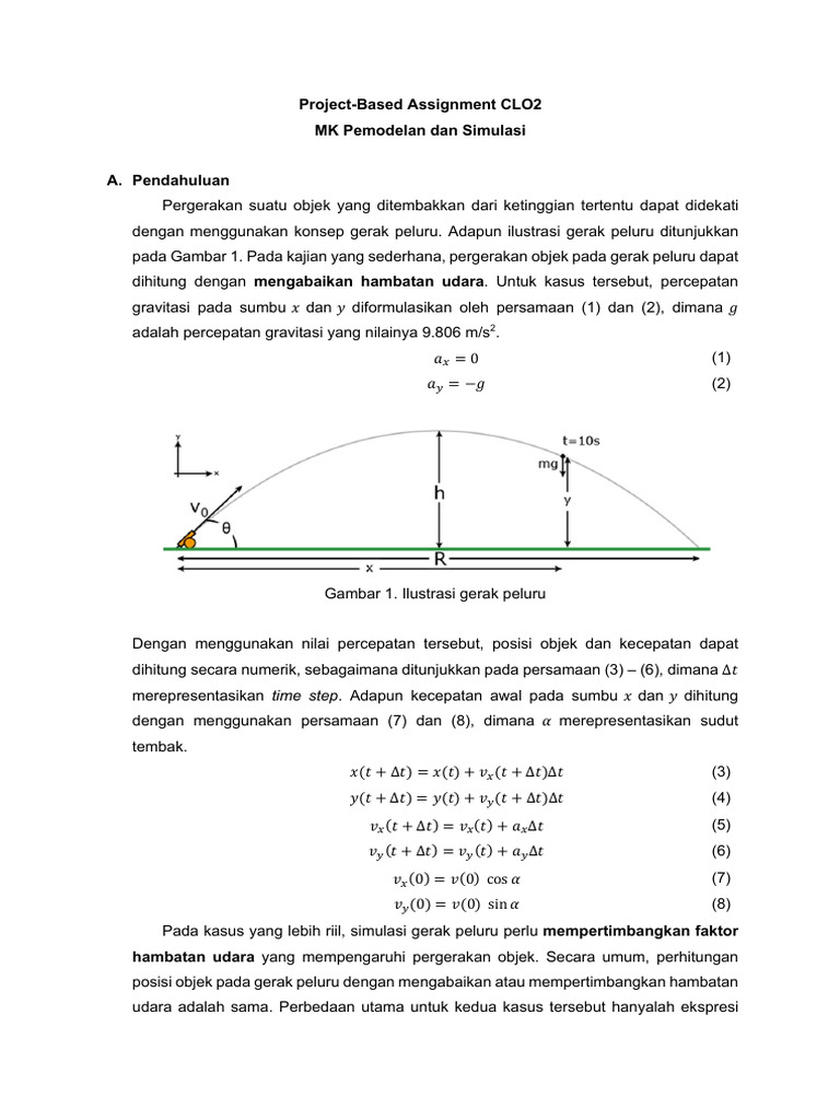 Project-Based CLO-2 Pemodelan Dan Simulasi | PDF