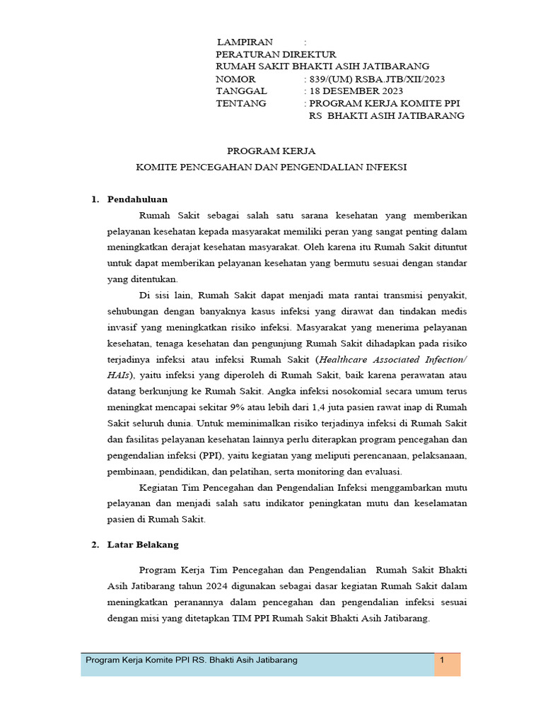 Program Kerja 2024 | PDF