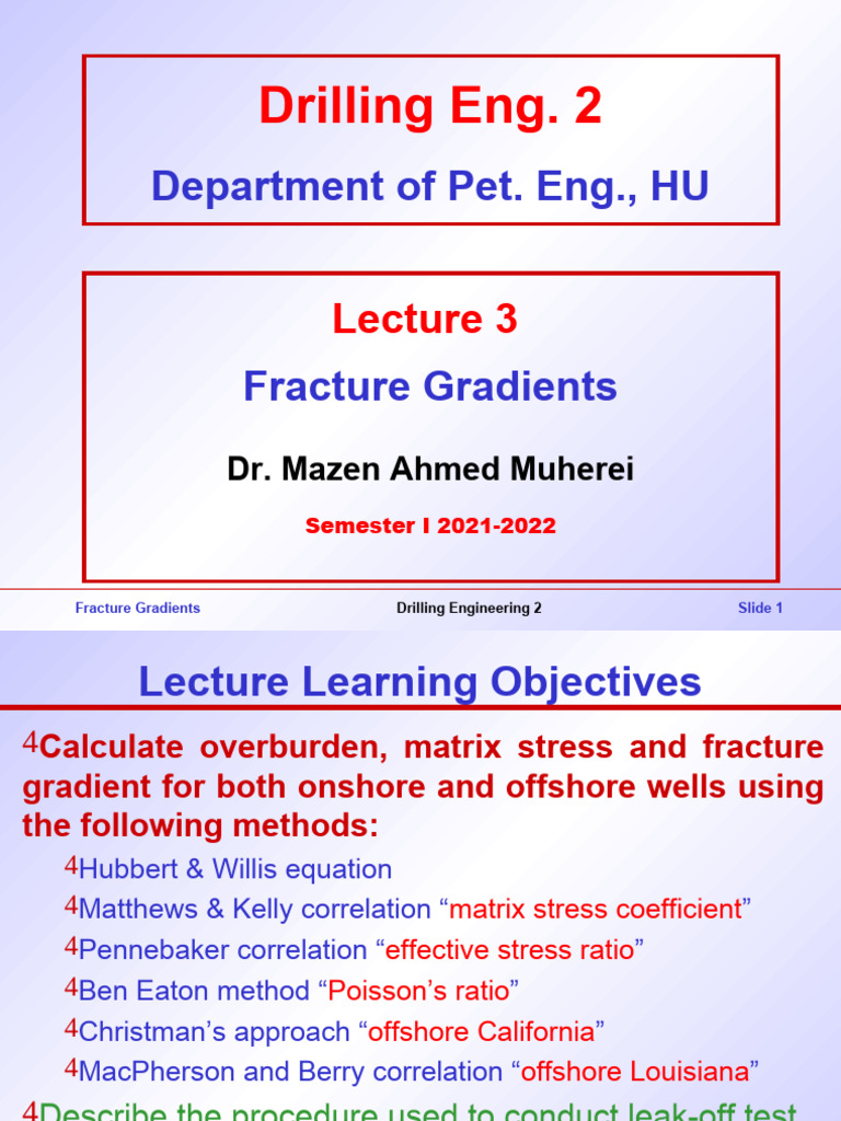 3-_Lecture_3_-_Fracture_Gradients | PDF