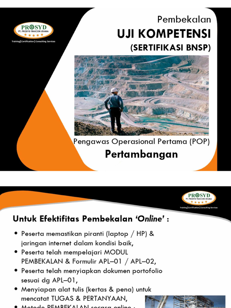 POP - Modul Pembekalan UJI Kompetensi Rev Sep-21 | PDF