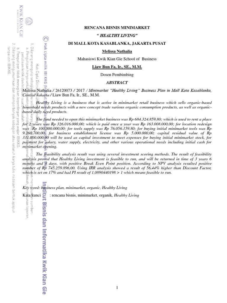 Mahasiswi Kwik Kian Gie School of Business | PDF