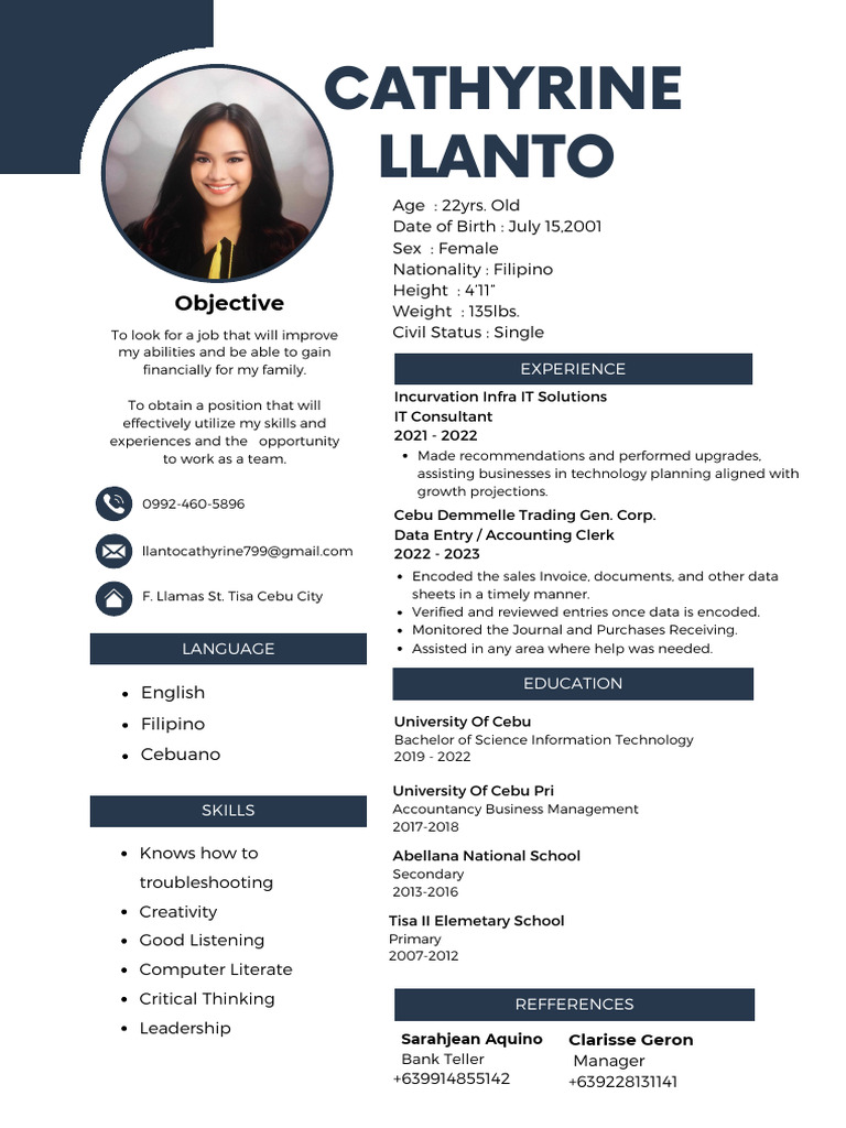 Cathy Llanto Resume | PDF